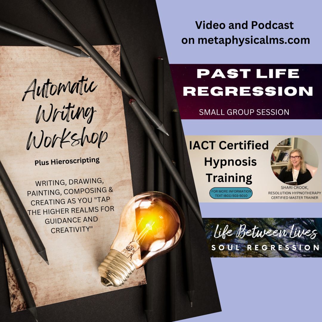 Automatic Writing and Hypnosis Training with Shari Crook | Metaphysical ...